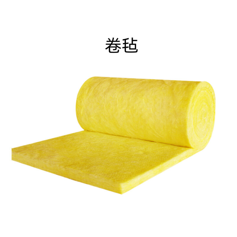 Центробежная стекловата в рулонах для звукоизоляции, хлопок для стен, стальных конструкций, заводов, теплиц, огнестойкий, звукопоглощающий, теплоизоляционный хлопок