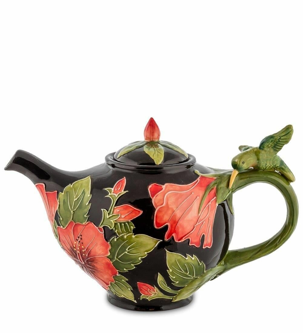 Заварочный чайник Гибискус A1973053 Blue Sky, Керамика