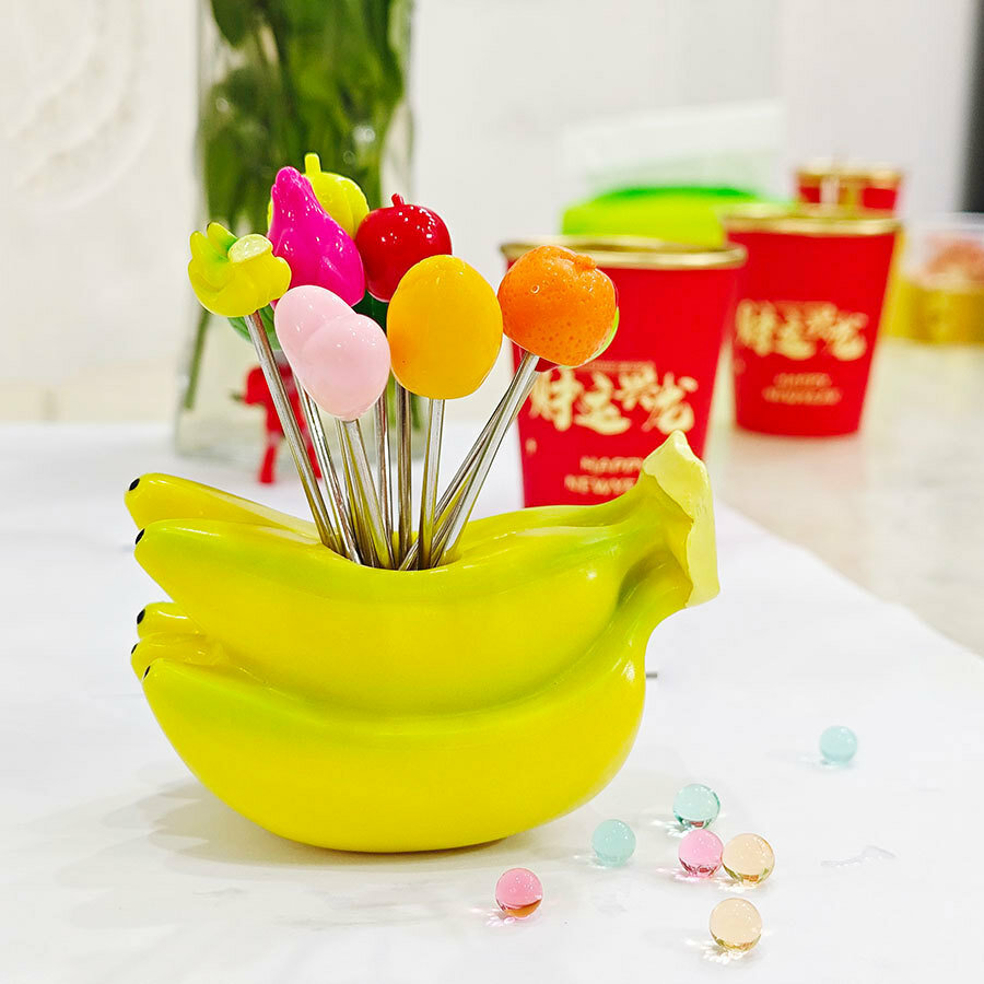 Вилка для фруктов из нержавеющей стали креативная домашняя Западная вилка для торта Десертная Вилка Подарочный костюм