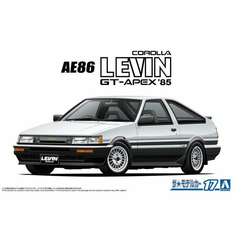 Сборная модель Машинка Aoshima-06931 1/24 Toyota AE86 Corolla Levin GT-APEX car model kit