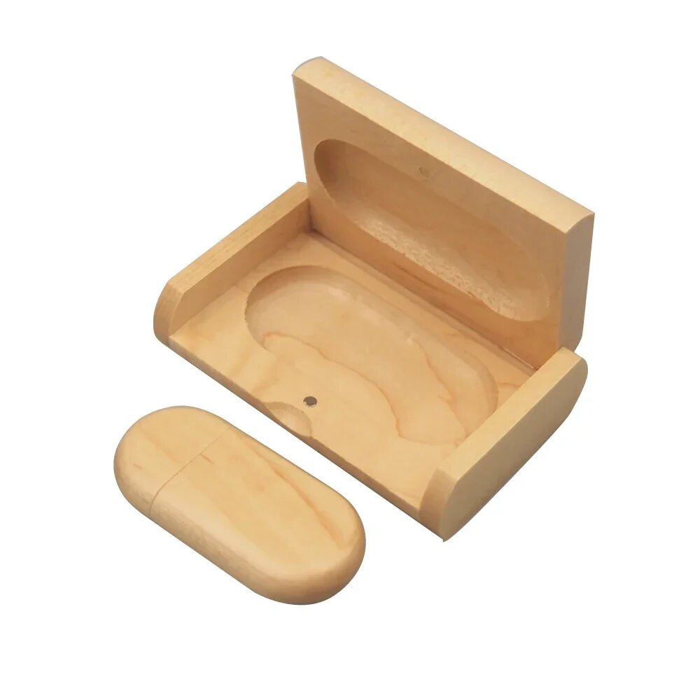 USB-флешка KFHIREW 4-32 ГБ 4 ГБ, Maple wood with box