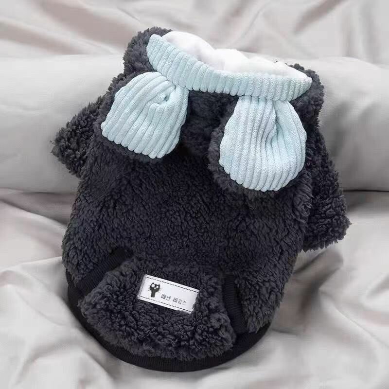 Плюшевый комбинезон для собак мелких пород и кошек кофта куртка