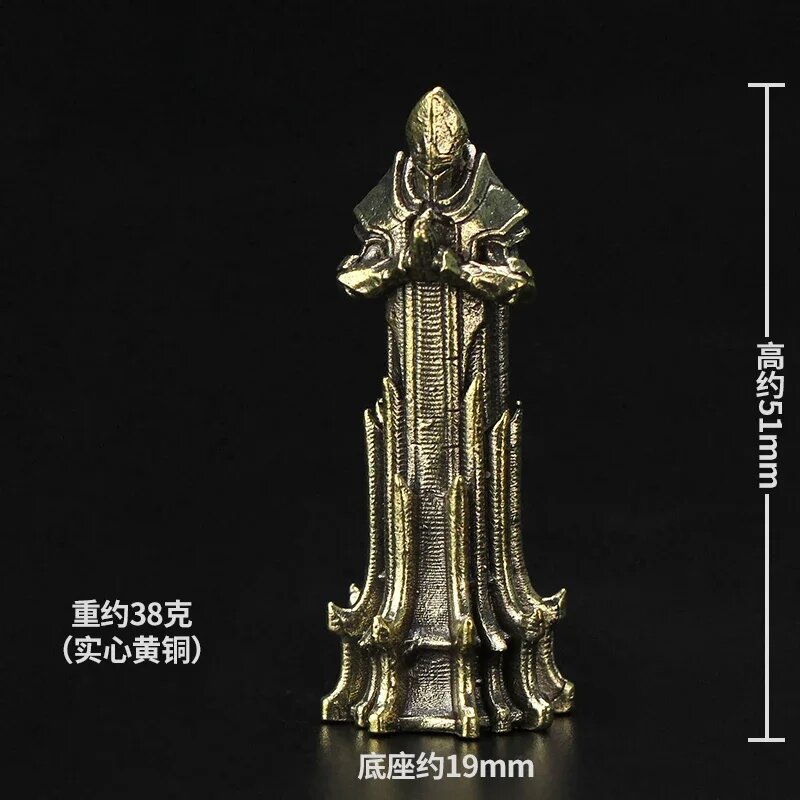 Metal Brass White Copper King Queen Bishop Knight Action Figures Featured Soldier Miniature Ornament Accessorie Board Game Piece