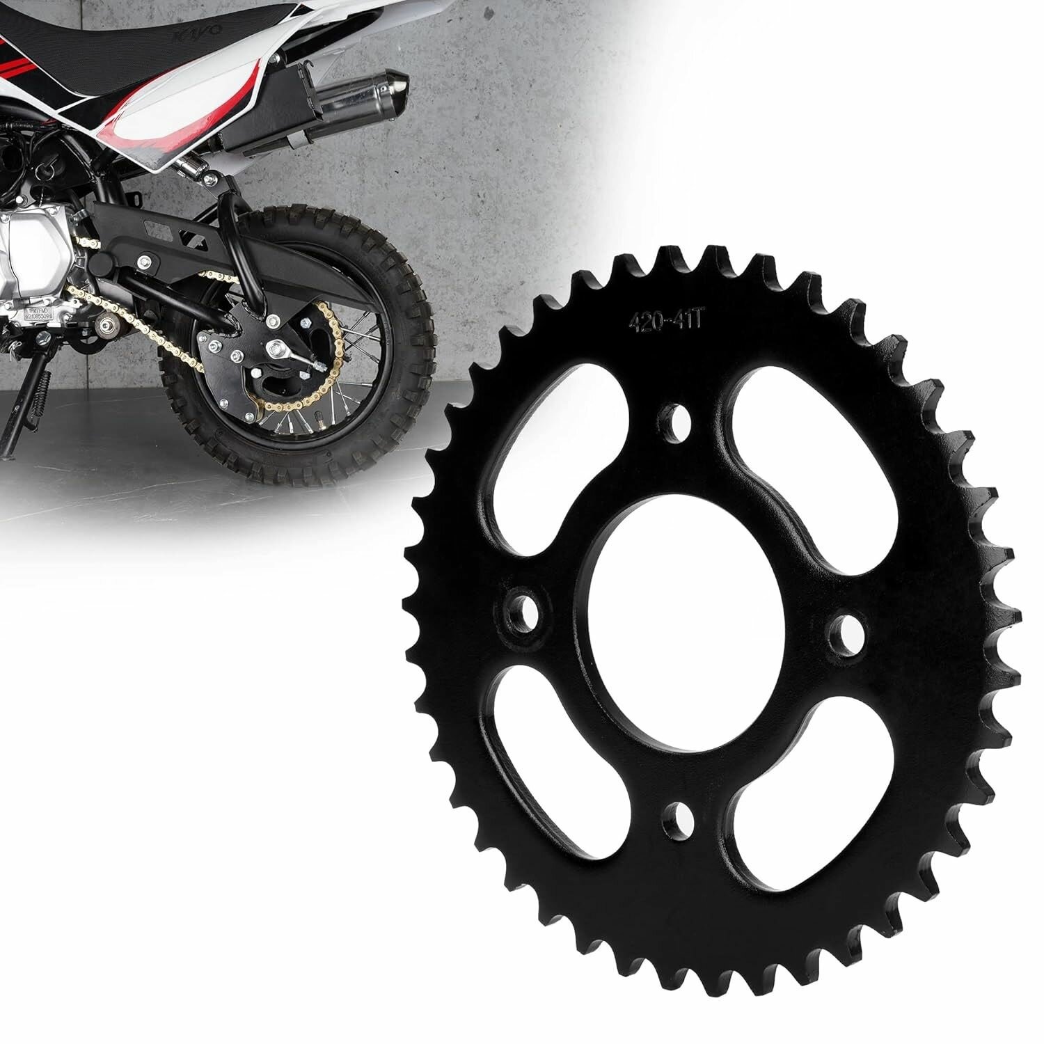 Звезда ведомая 420-41T 58mm на мотоцикл / питбайк