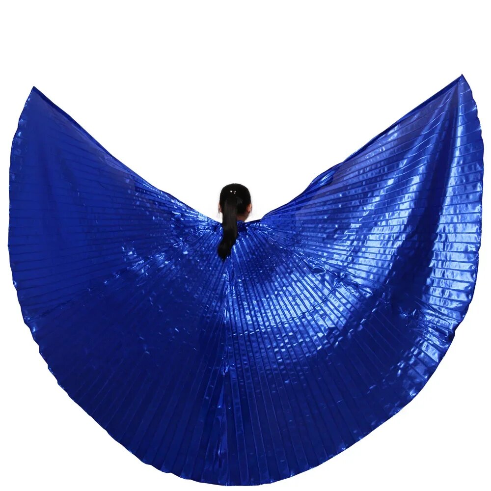 Крылья для танца живота синие, royal blue, полиэстер