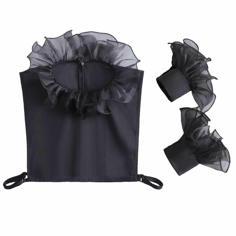 Съемные манжеты и воротник для платья, Черный