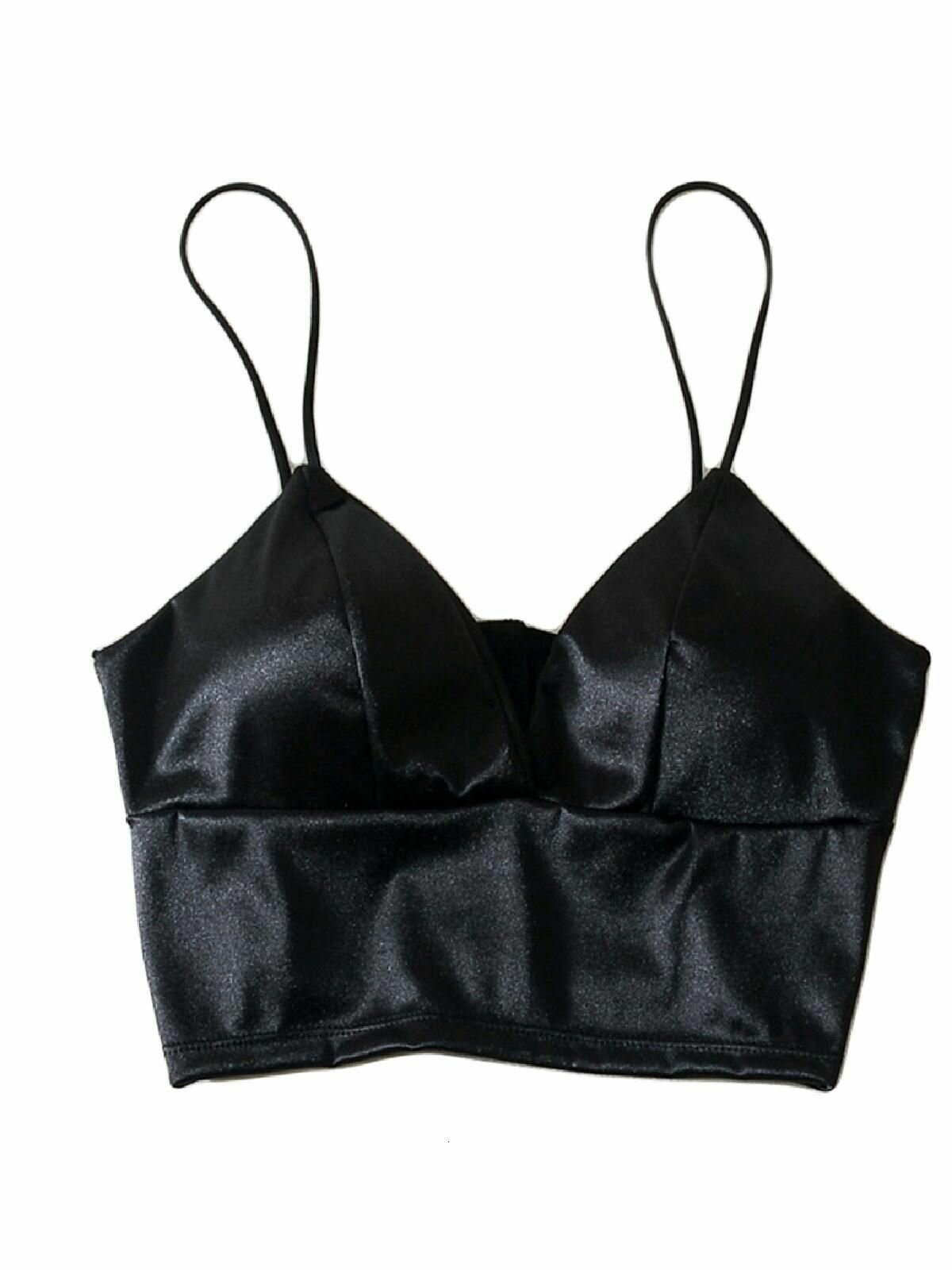 Сексуальный топ-бюстье с глубоким вырезом, Черный
