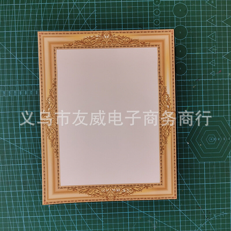 3D креативная толстая картонная рамка для фотографий винтажная овальная квадратная детская художественная поделка толстая картонная бумага