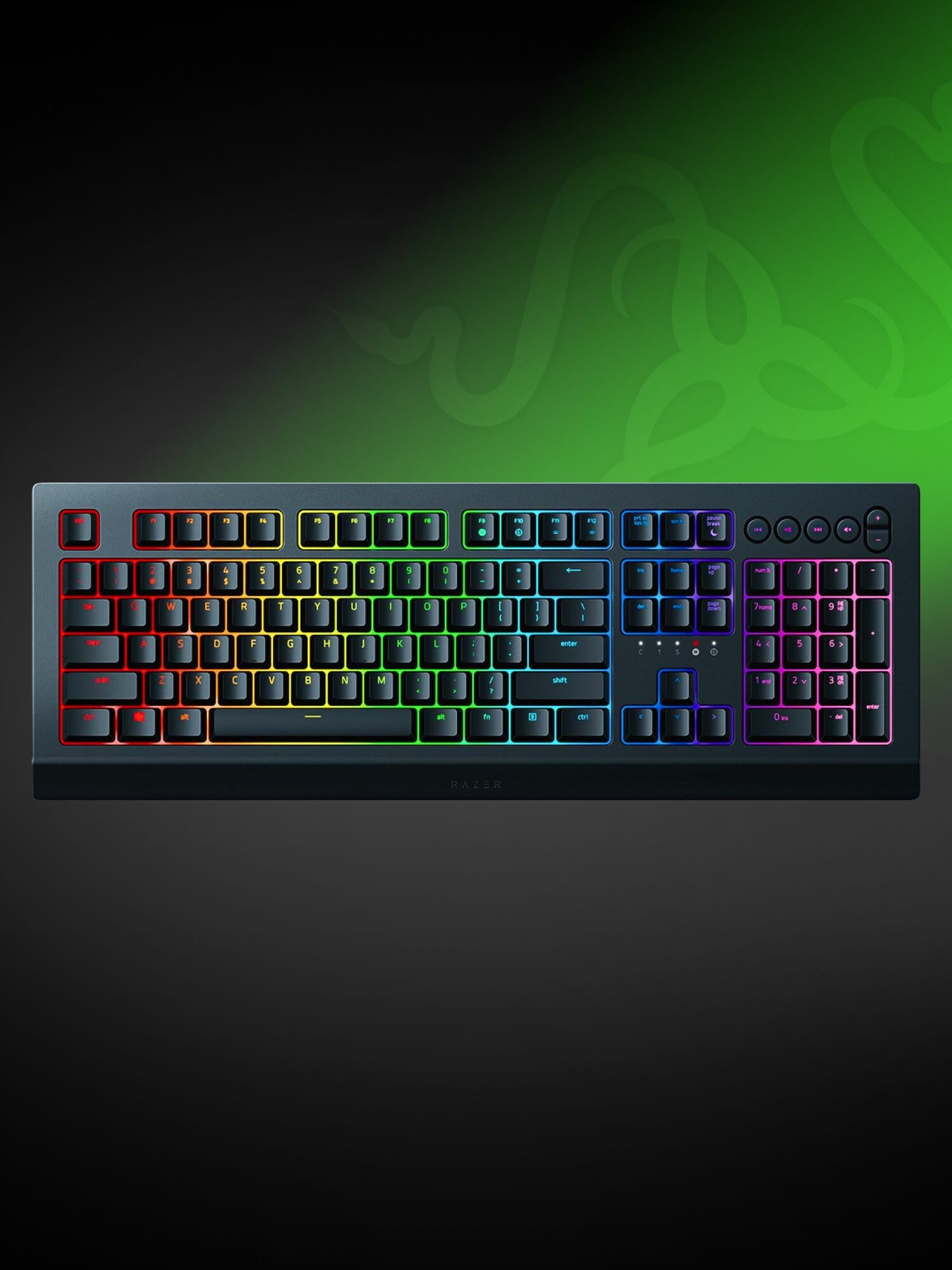 Проводная игровая RGB клавиатура Razer Cynosa V2 Black (RZ03-03400700-R3R1), подержанный