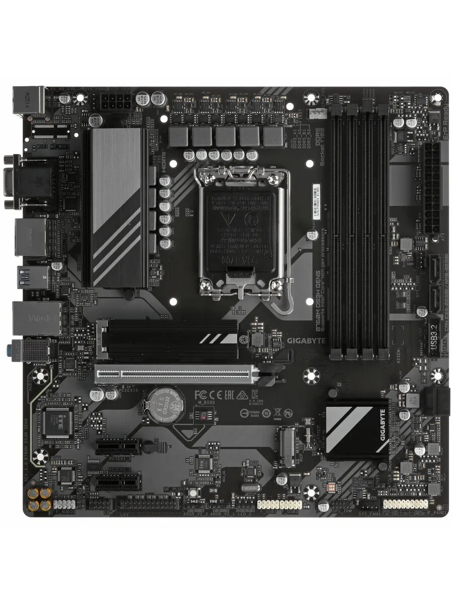 Материнская плата B760M DS3H GEN5 4х DDR5