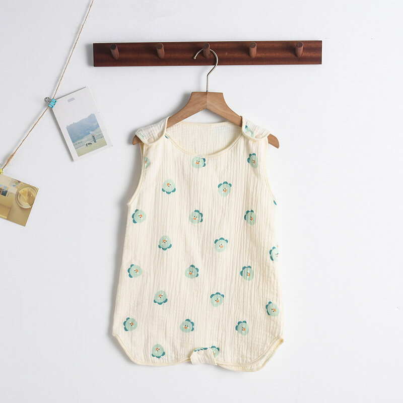 Спальный мешок для новорожденных, детский спальный мешок из марли, тонкое анти-ударное одеяло для детей весной и летом, универсальные пижамы для детей на все сезоны