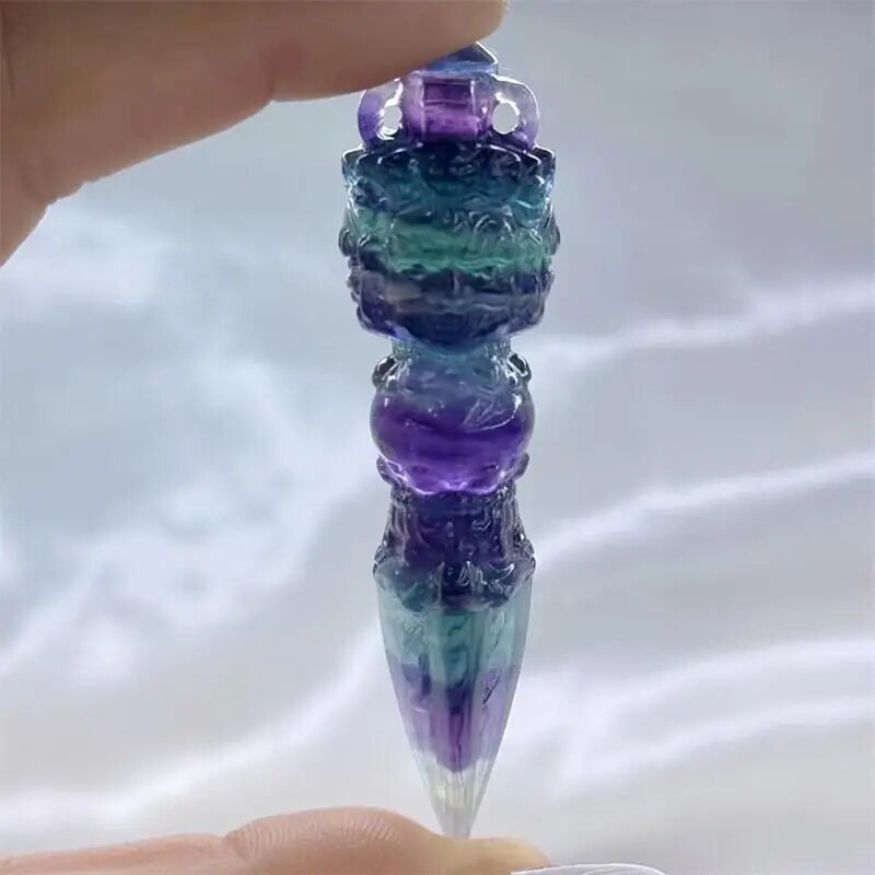 Цветной флюорит ваджра 8 см Tituo Stone Store