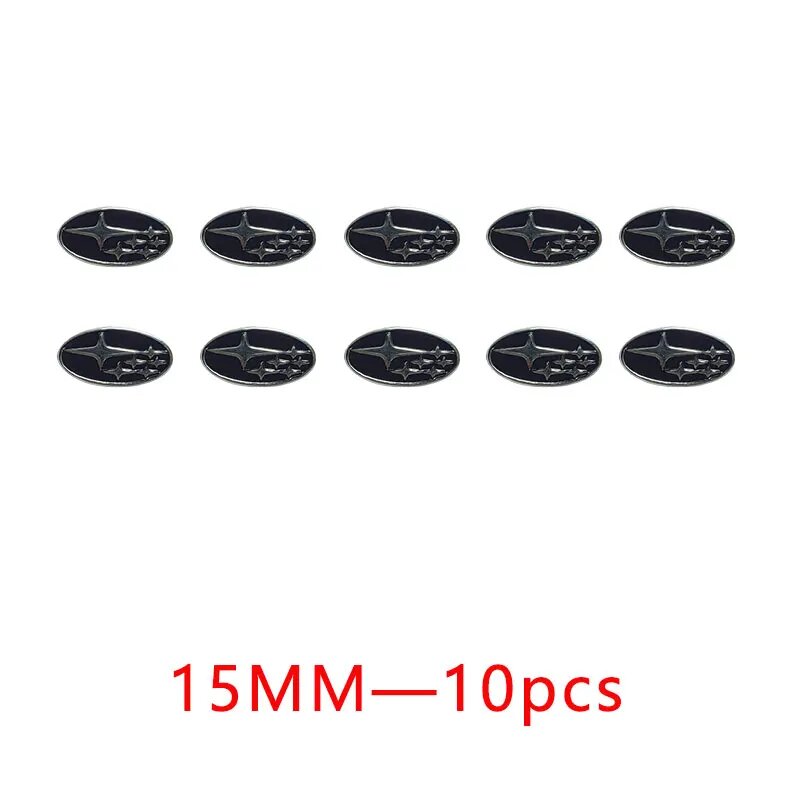 15 мм алюминиевый значок ключа автомобиля, эмблема, сменные наклейки для ключей от автомобиля для Subaru Legacy LEVORG WRX Outback XV Forester Ascent Exiga