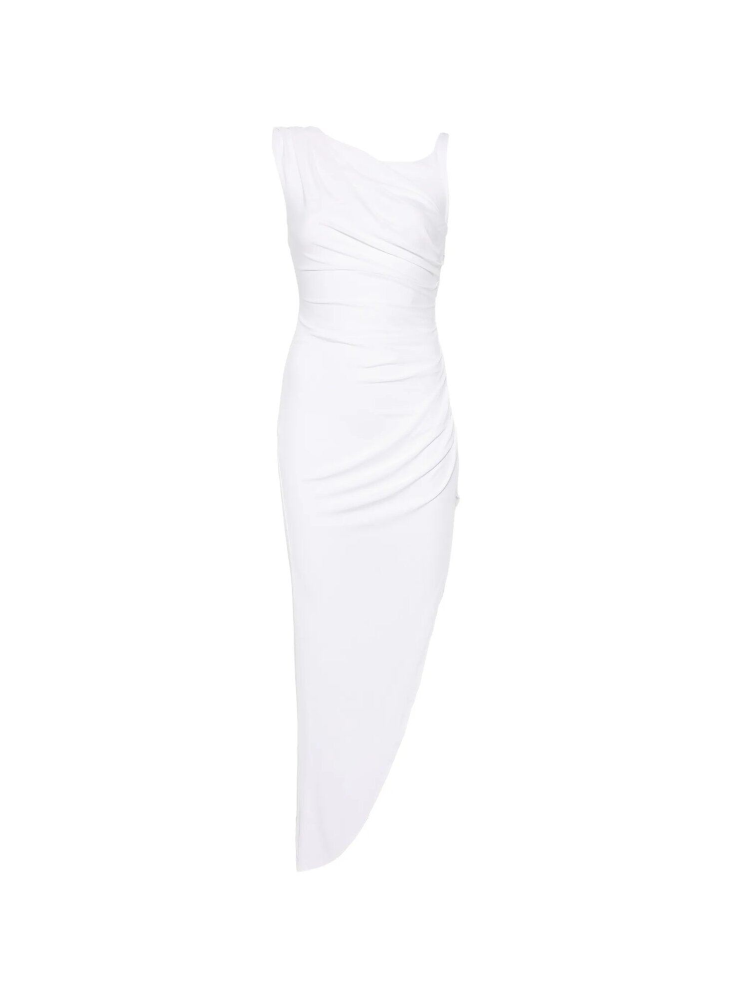 Платье Asymmetric draped midi dress