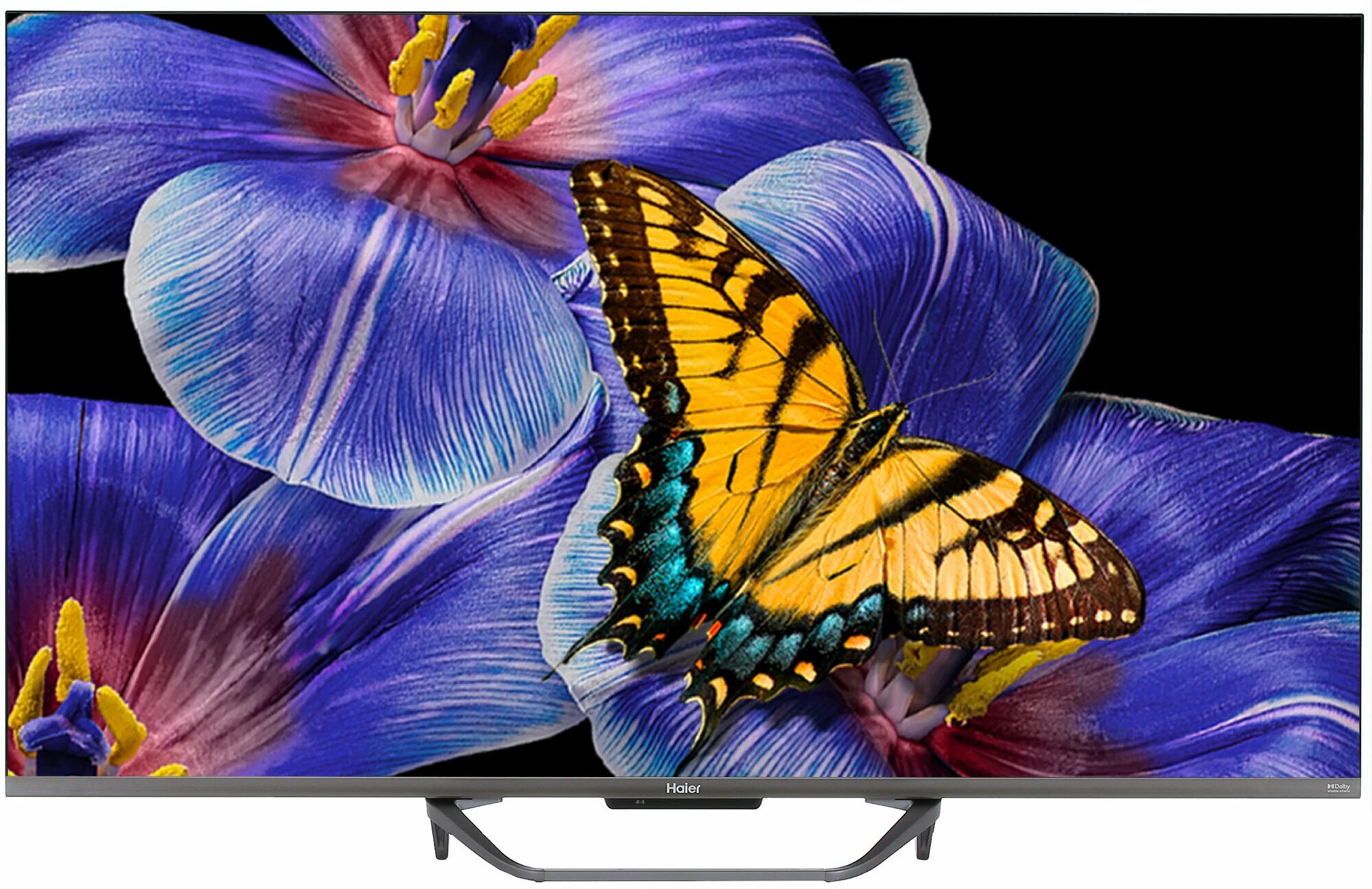 55" (140 см) Телевизор Haier 55 Smart TV S4, серебристый (HQLED, 4K UltraHD, Wi-Fi, 60 Гц, Android TV)