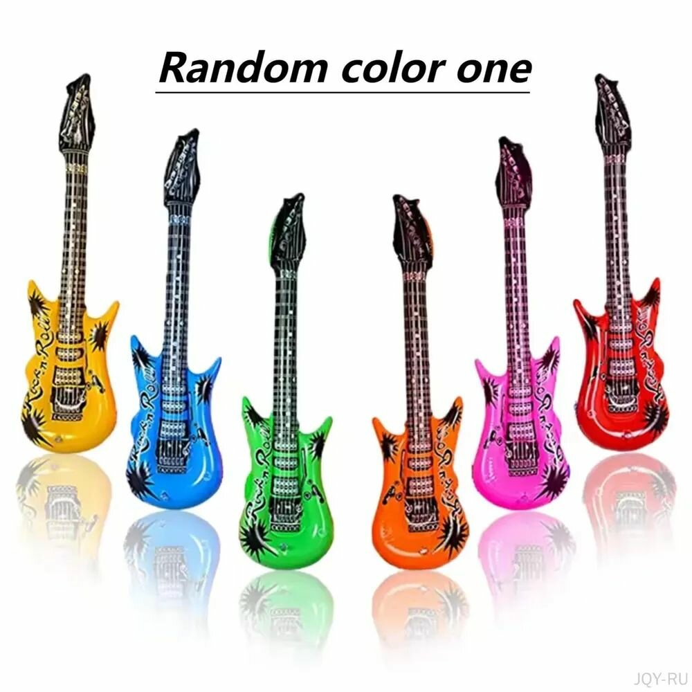 20 упаковок надувных игрушек для вечеринки с рок-звездами, музыкальными инструментами и атрибутами: 6 гитар, 6 микрофонов, 6 очков с затемнением, 1 пианино и 1 саксофон.