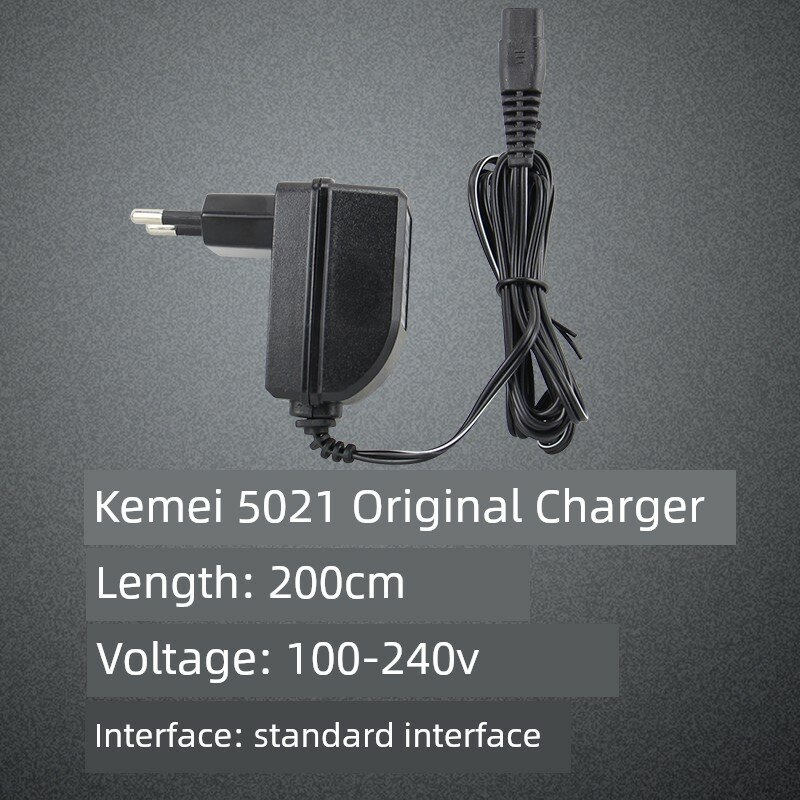 Оригинальное лезвие для электрической машинки для стрижки волос Kemei 5021, оригинальное зарядное устройство 1102,