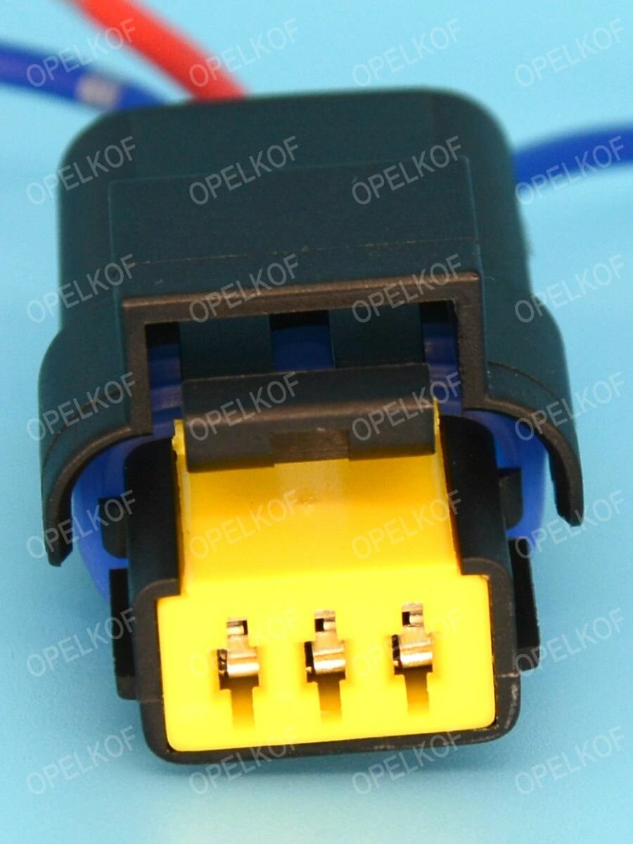 Разъем универсальный 3 pin для датчиков (задний ход/дтож/корректор фар) Lada Vesta, Renault, Peugeot, Citroen, Ford (OEM 211PC032S5049)