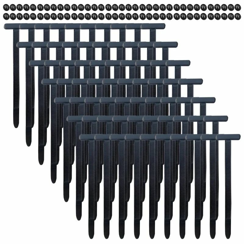 Болты, гайки, хомуты, стяжки, 70 шт.