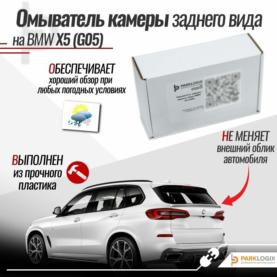 Омыватель камеры заднего вида для модели автомобиля BMW X3 (G01) 3 поколение
