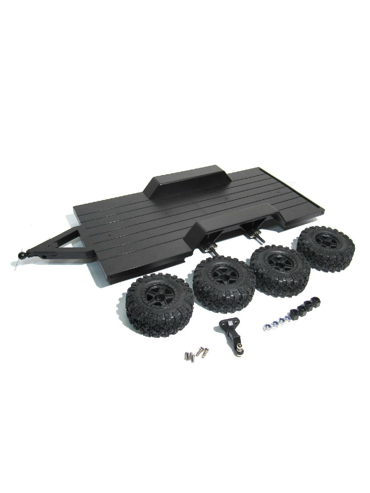 1/18 имитационная модель малогабаритного четырехколесного прицепа-внедорожника с автомобильным прицепом