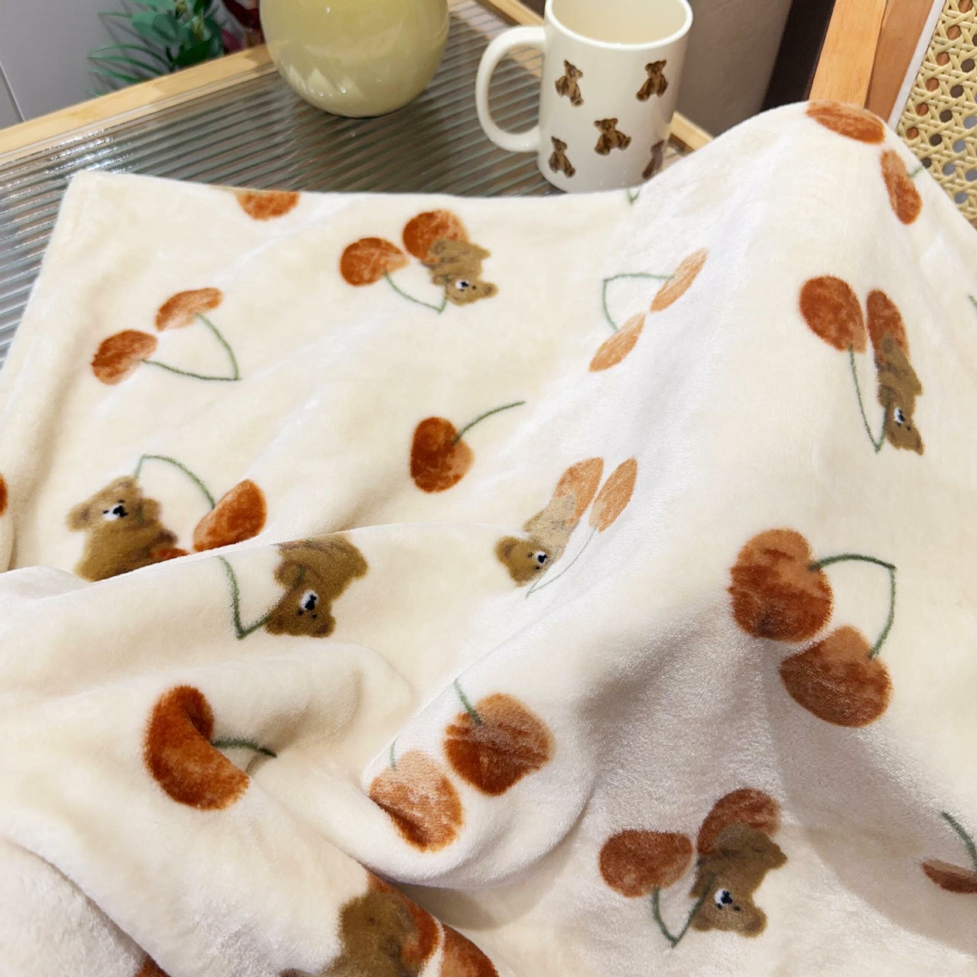 Плед с пандой, плед для дивана, плед для офисного сна, плед для кондиционера, утолщенный плед для сна, покрывало, плед двойного назначения