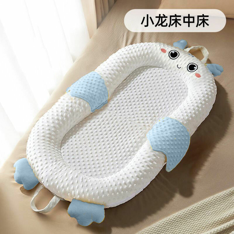 Детская кроватка-в-кровати для новорожденных, анти-дроготание, анти-выплескивание, успокаивающая наклонная подушка, гнездо для сна, имитация давления на пол, средство для пробуждения и сна