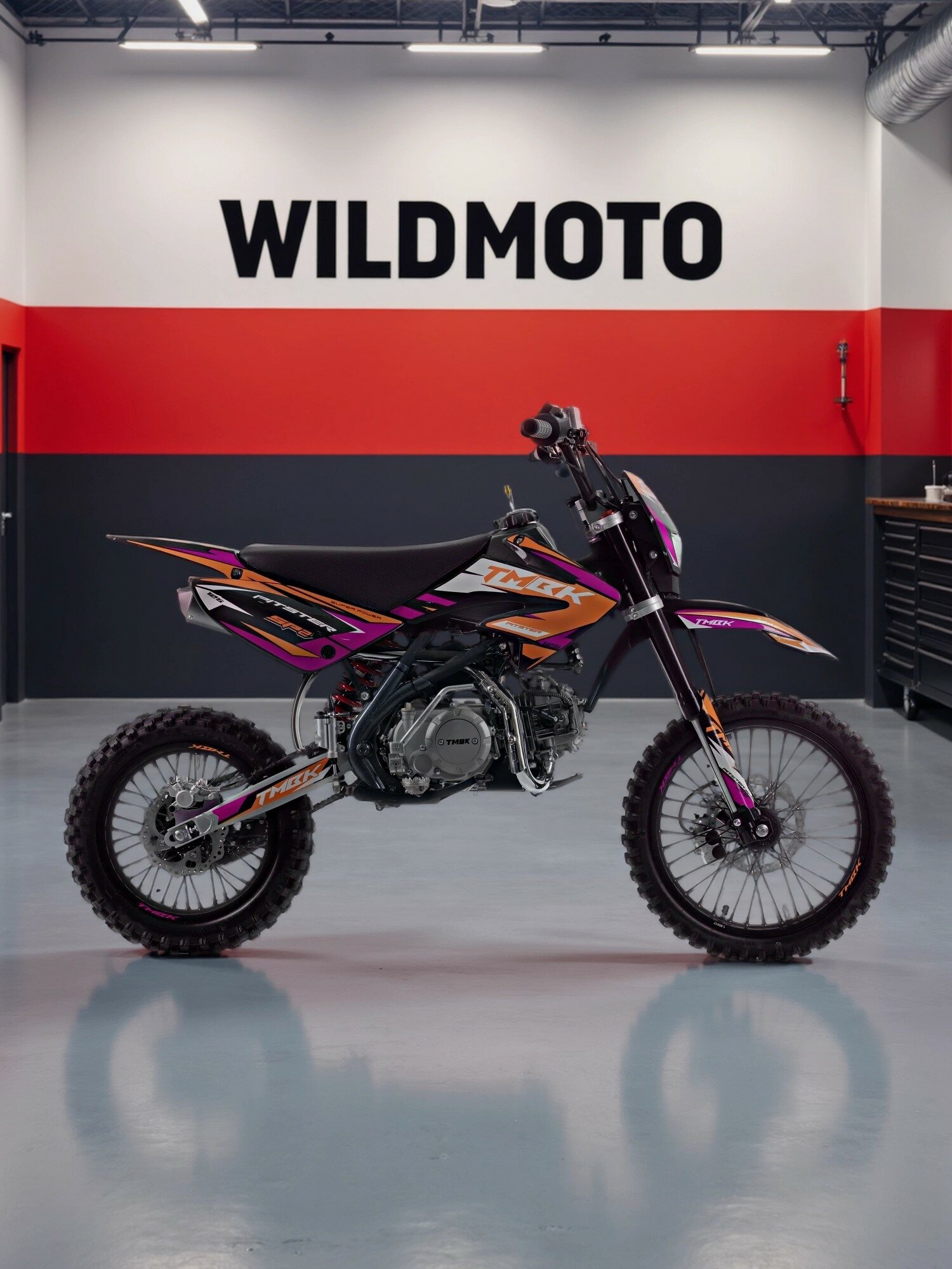 Питбайк TMBK "PITSTER SP2", 125 куб. см, бензиновый двигатель, 4-х тактный, электростартер