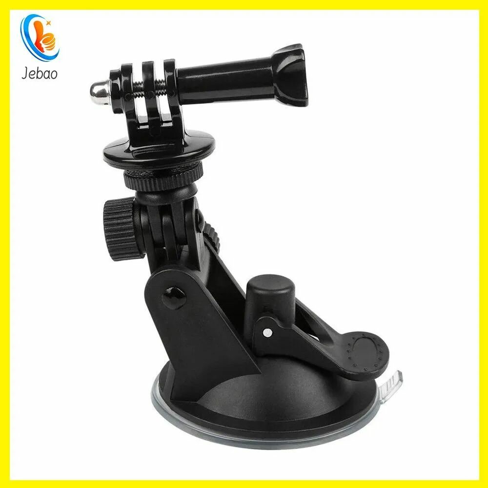 Автомобильное крепление на присоске для экшн-камер с длинным винтом, адаптером для крепления на штатив