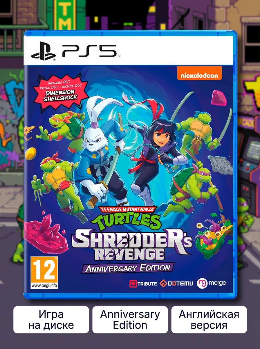 Игра Teenage Mutant Ninja Turtles: Shredder's Revenge - Anniversary Edition (PlayStation 5, Английская версия)