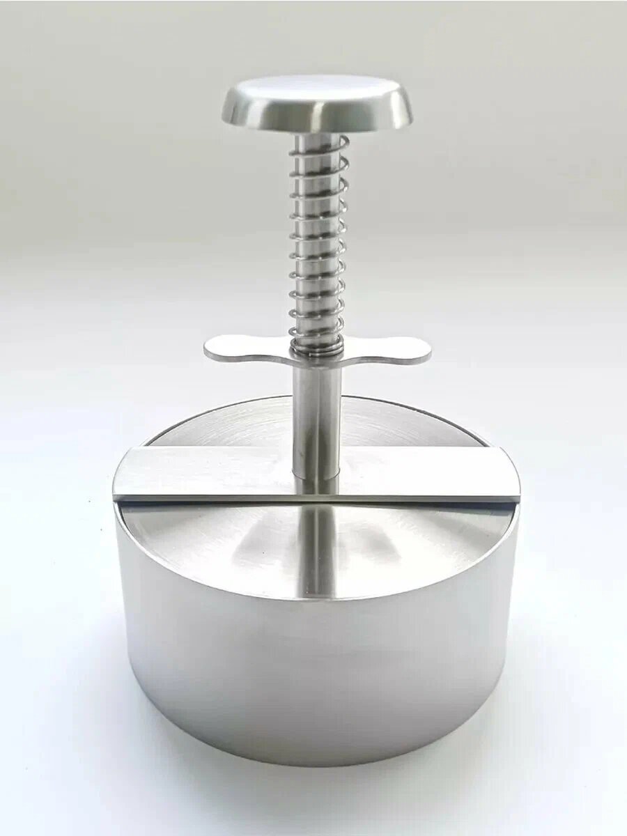 Пресс форма для котлет, бургеров, бифштексов. Металлическая котлетница 100 мм. Форма для сервировки риса, салатов, пюре