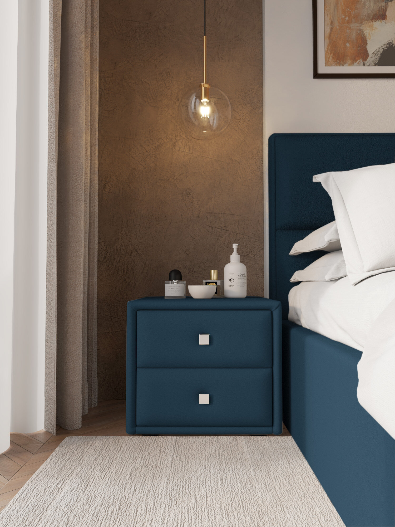 Тумба прикроватная Даллас с ящиками, фабрика Микс Интерьер