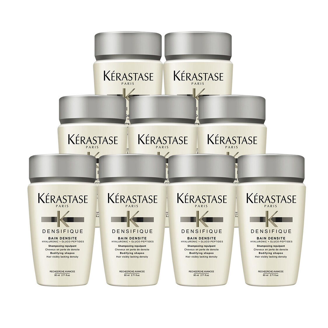 Восстанавливающий шампунь унисекс KERASTASE Platinum с аминокислотами, 80 мл * 9