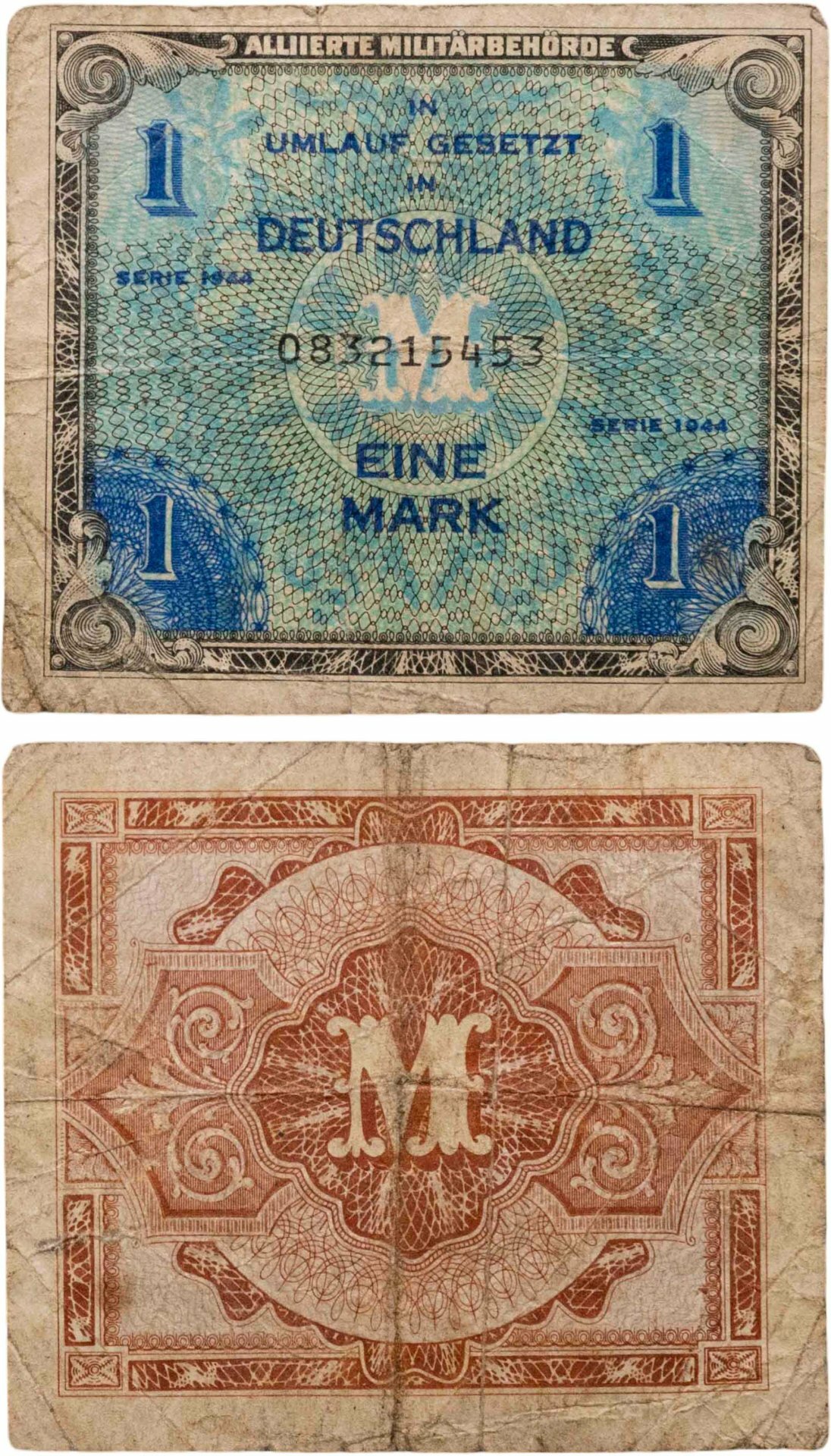 Германия 1 марка 1944