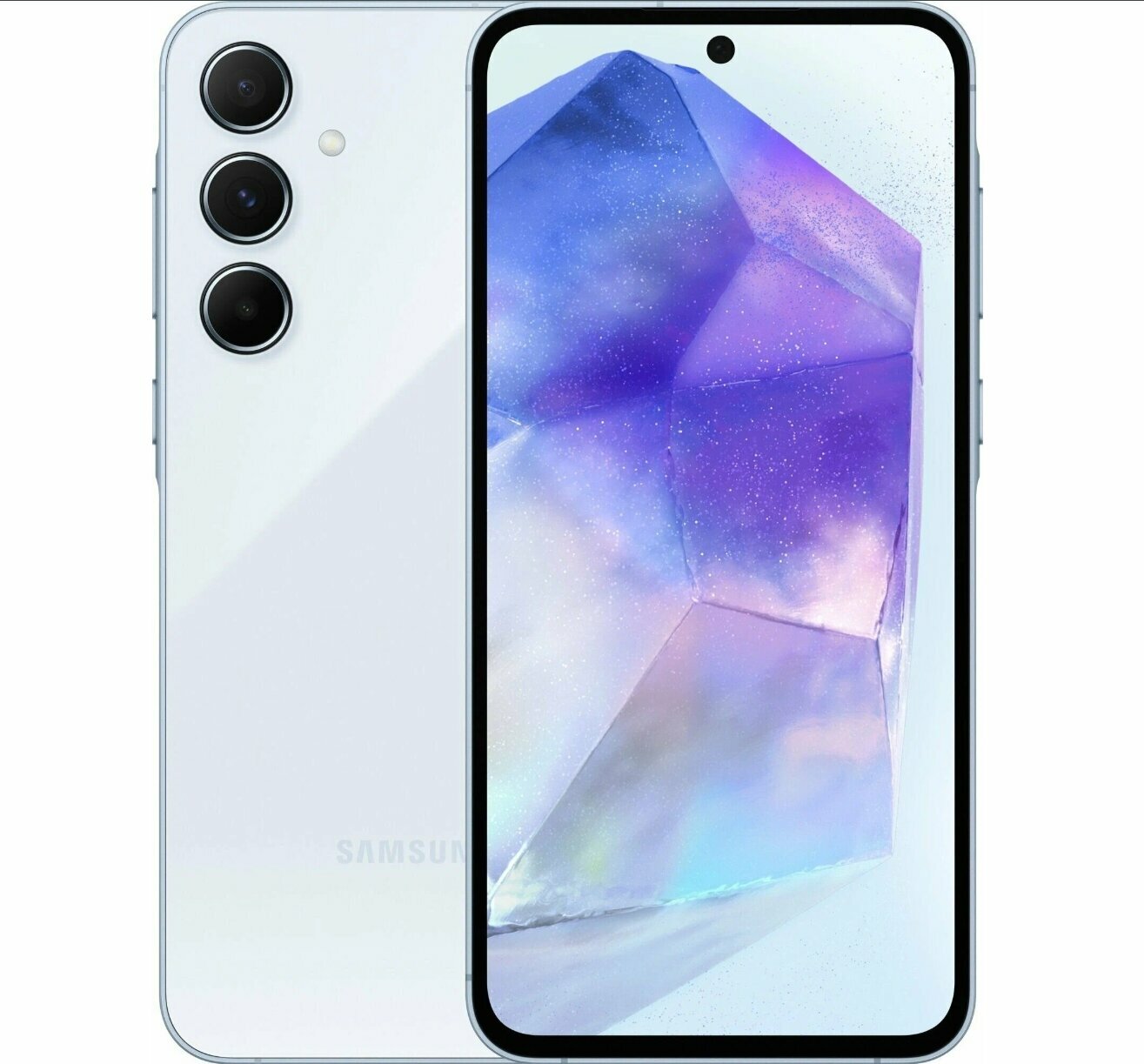 Смартфон Samsung Galaxy A55 8/128 ГБ, nano SIM + eSIM, цвет Ice Blue