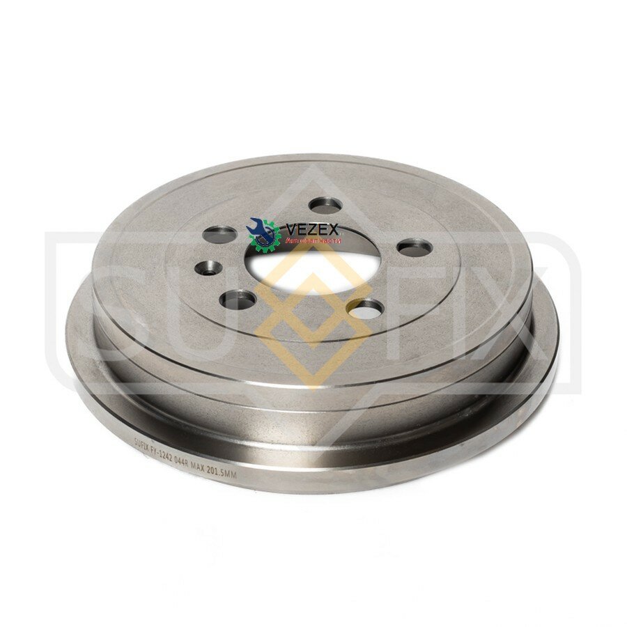 SUFIX FY1242 Барабан тормозной | зад прав/лев | SKODA Fabia I-III 99> / Roomster 07-15, VW Polo(9N/6R) 02>