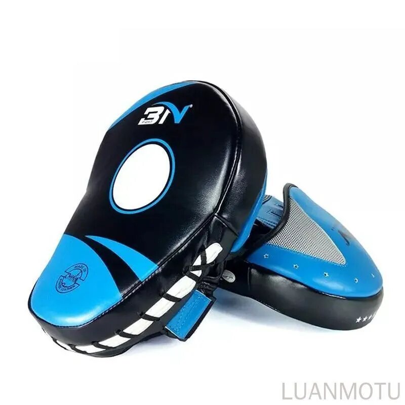 Ракетка для отработки ударов для бокса и кикбоксинга, черная и голубая, для тренировок