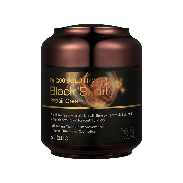 Dr. CELLIO DR. G90 SOLUTION BLACK SNAIL REPAIR CREAM Восстанавливающий крем с муцином черной улитки 85гр