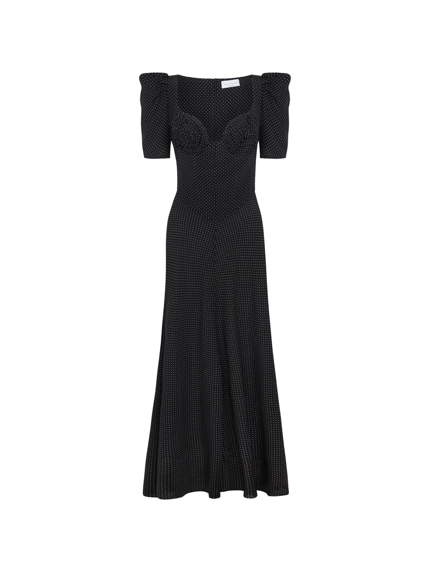 Платье Polka-dots silk crepe de chine dress