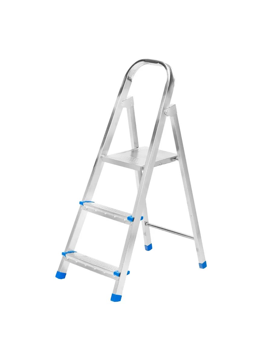 Стремянка, 3 ступени, стальная, оцинкованна, СИБРТЕХ, 97835