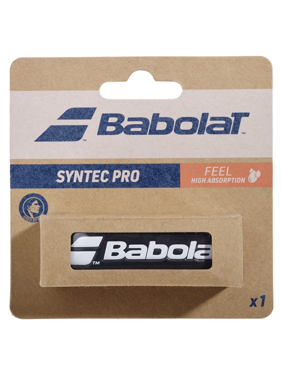Обмотка для ракетки, базовый грип Babolat Grip Syntec Pro, 1шт, черный/белый