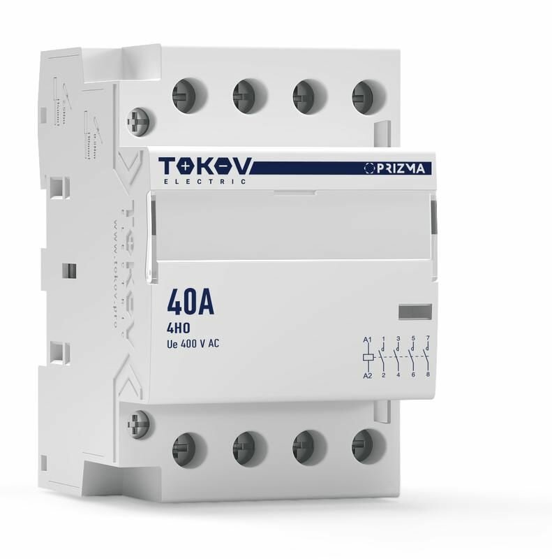 Контактор модульный 54мм 40А 230В АС 4НО PRIZMA TOKOV ELECTRIC TKE-PZ-MC-3-40-230-40