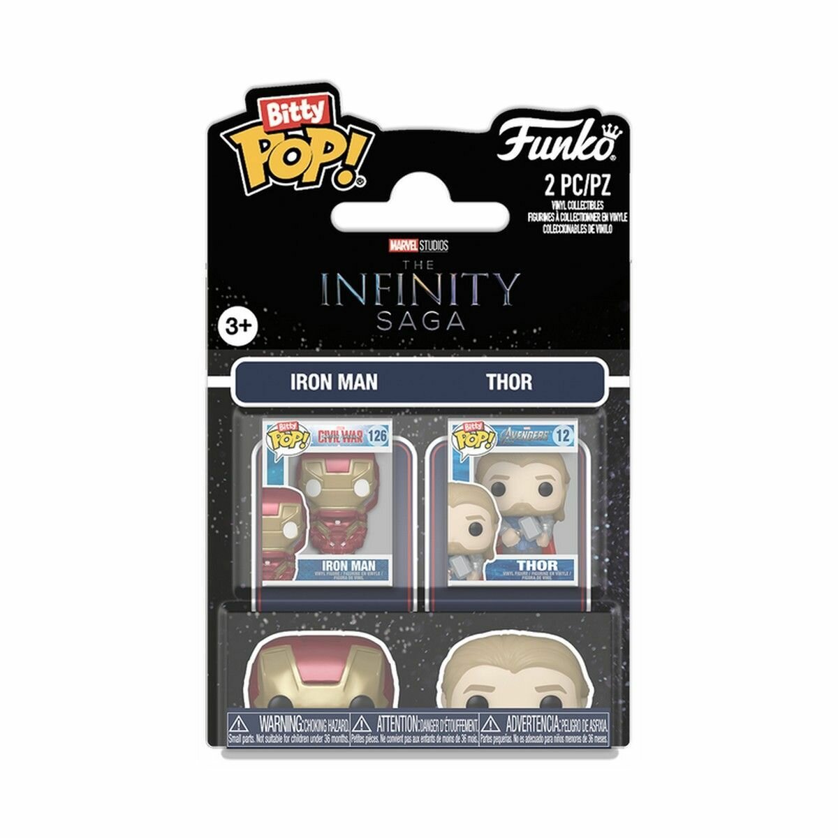 Набор фигурок Funko POP! Bitty Iron Man & Thor 94215 Железный человек и Тор, 2 шт