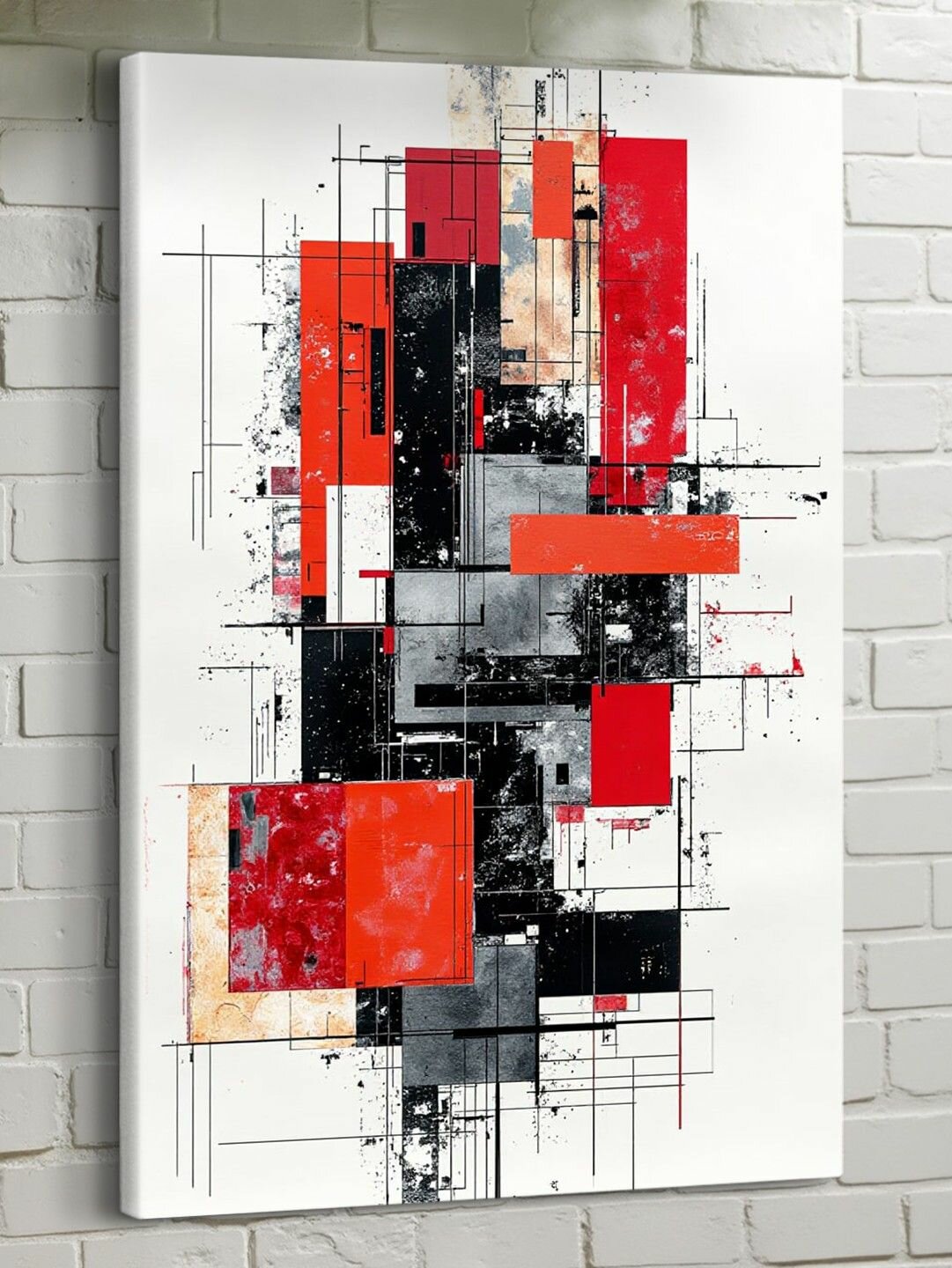"Блокбит" - картина на холсте, 80x50 см.
