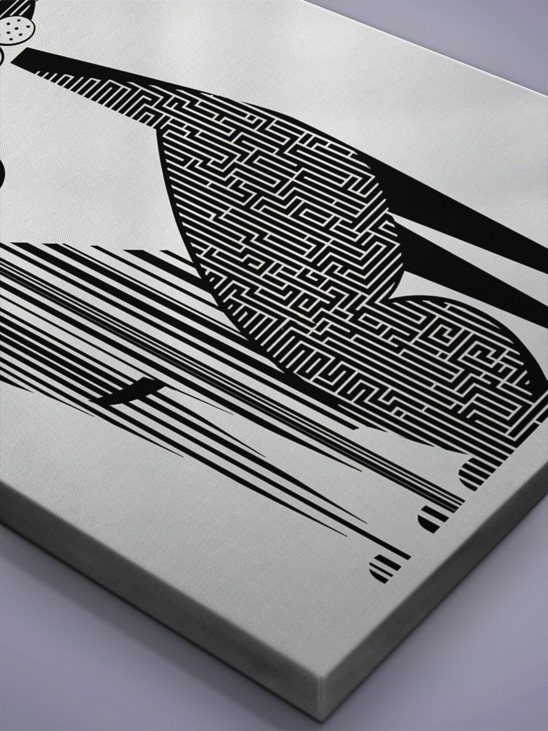 "PET_CODE" - картина на холсте, 80x50 см. — фото 1