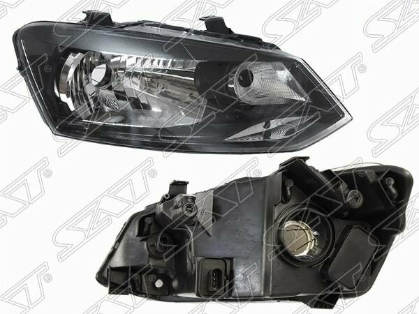 Фара SAT ST-441-11G9R Volkswagen Polo 09-20 справа/ С электрокорректором
