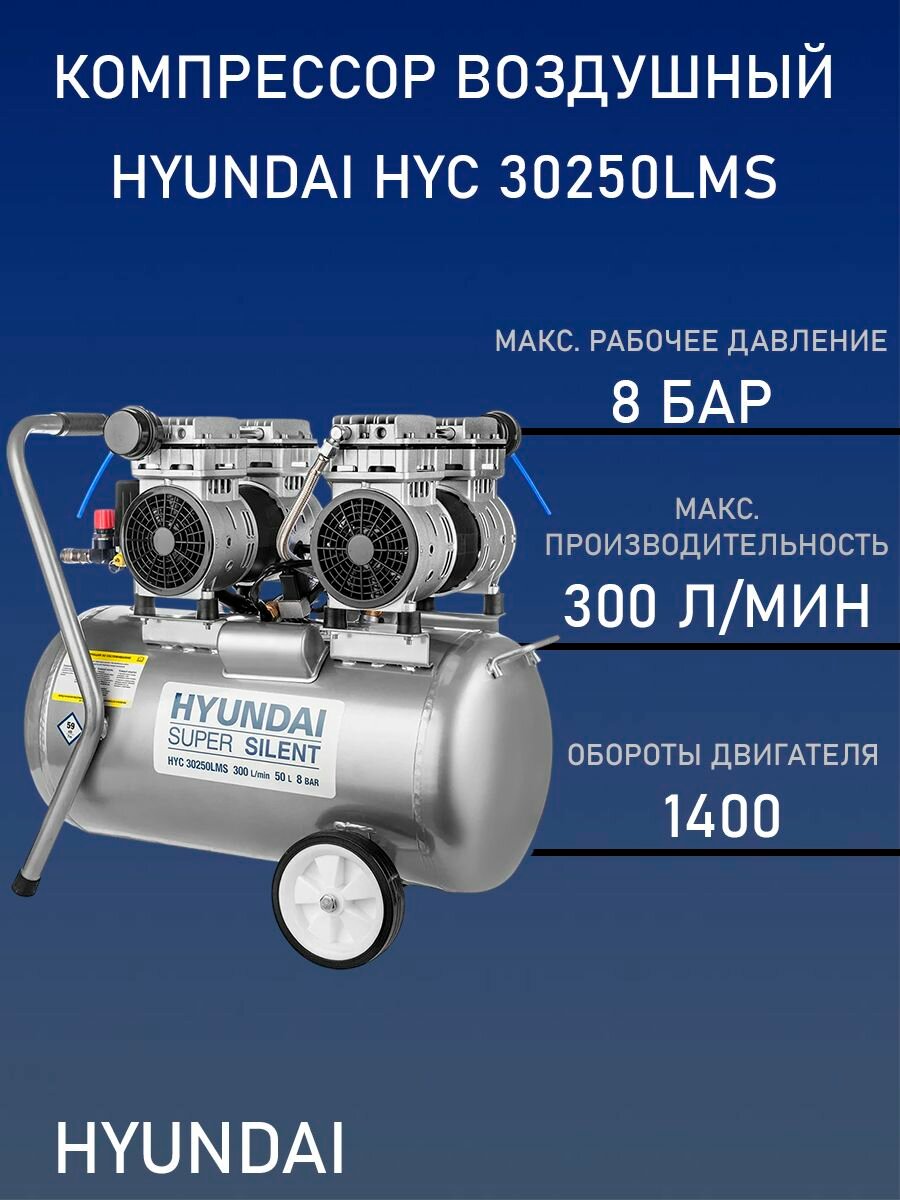 Компрессор воздушный Hyundai HYC 30250LMS