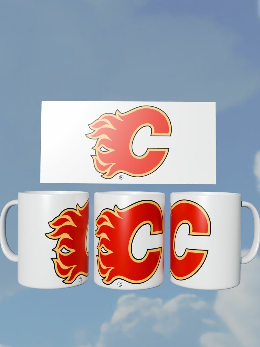 Кружка Калгари Флэймз Calgary Flames хоккейный клуб NHL