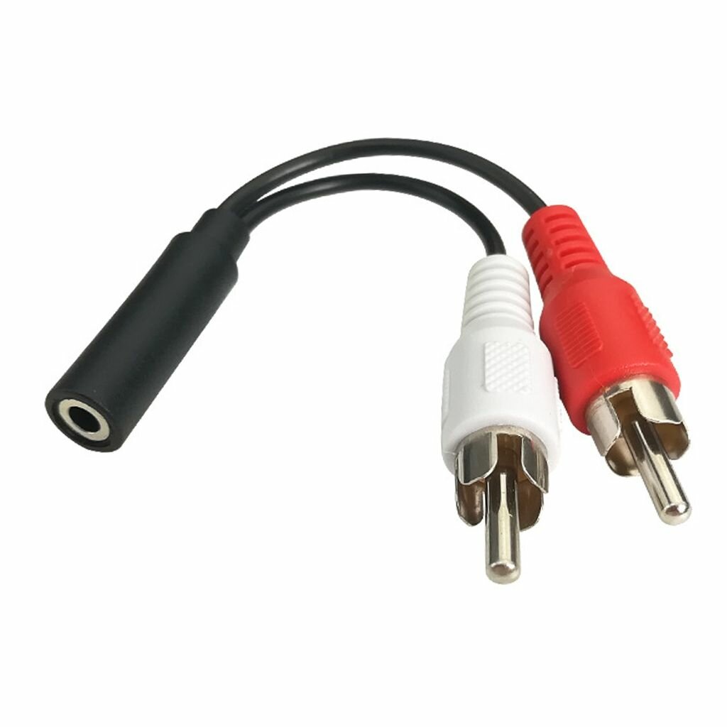 3.5 мм на 2RCA звуковой кабель Y-разветвитель для телефона, планшета, домашнего кинотеатра