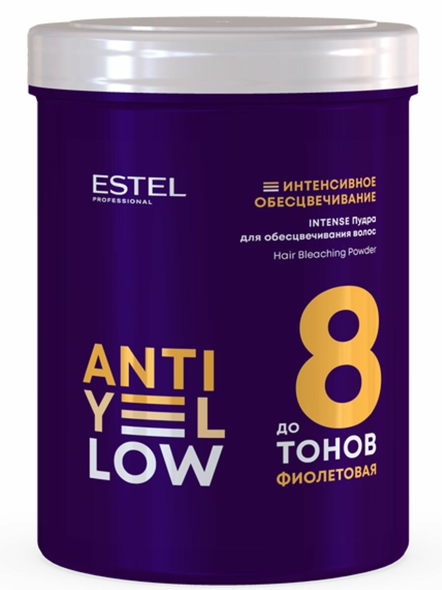 ESTEL PROFESSIONAL Осветляющий порошок для волос до 8 тонов ANTI-YELLOW 500 г